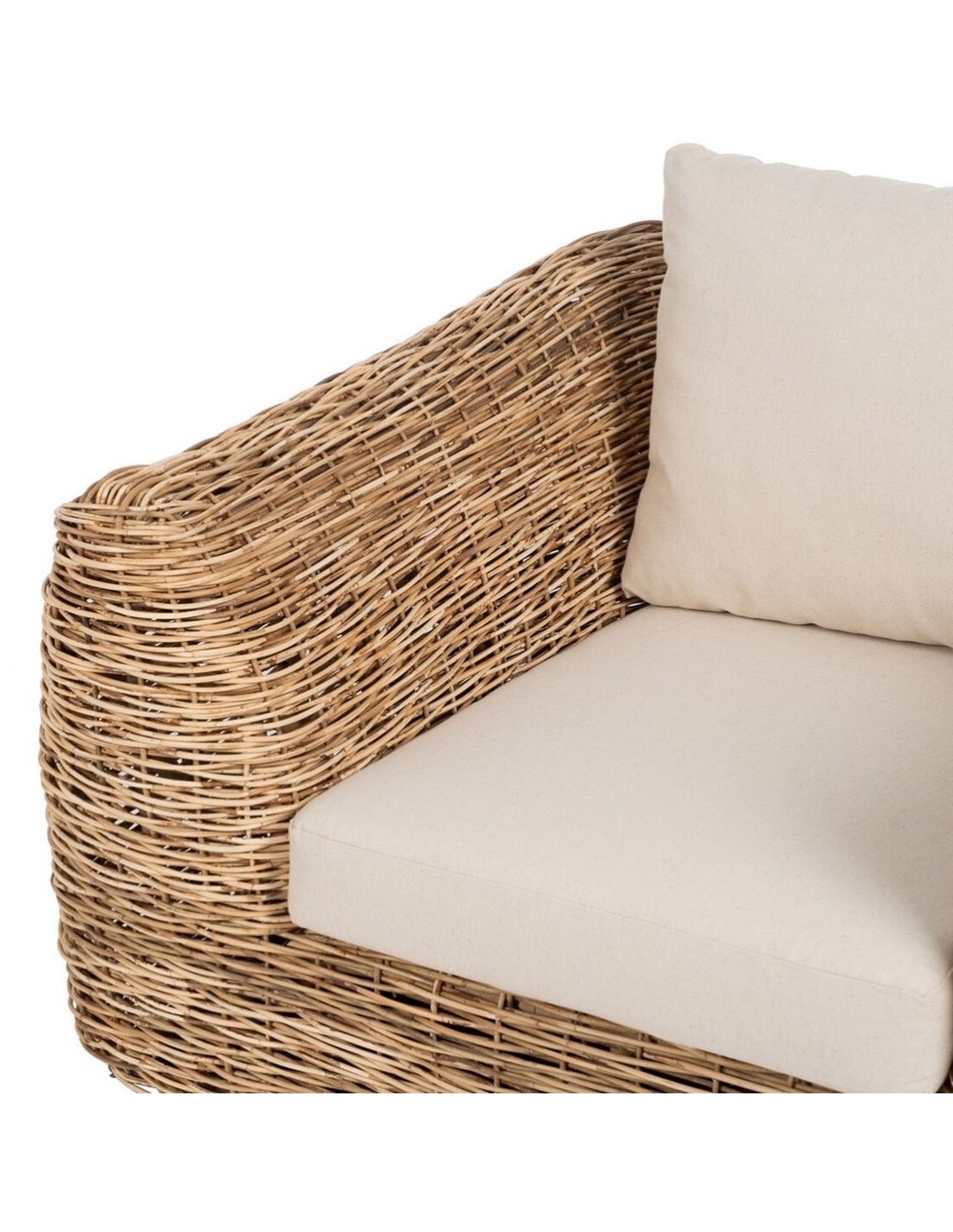 Fauteuil original en Rotin Naturel Tressé Balthazar