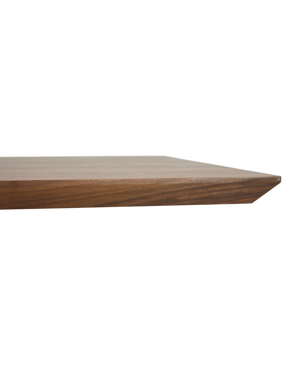 Table à manger design Rectangulaire 8 personnes en Bois Noyer Métal ...