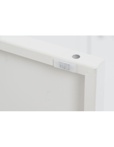 Meuble Tv 3 portes en Métal Blanc Mike