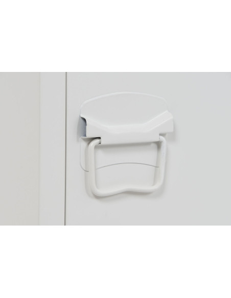 Meuble Tv 3 portes en Métal Blanc Mike