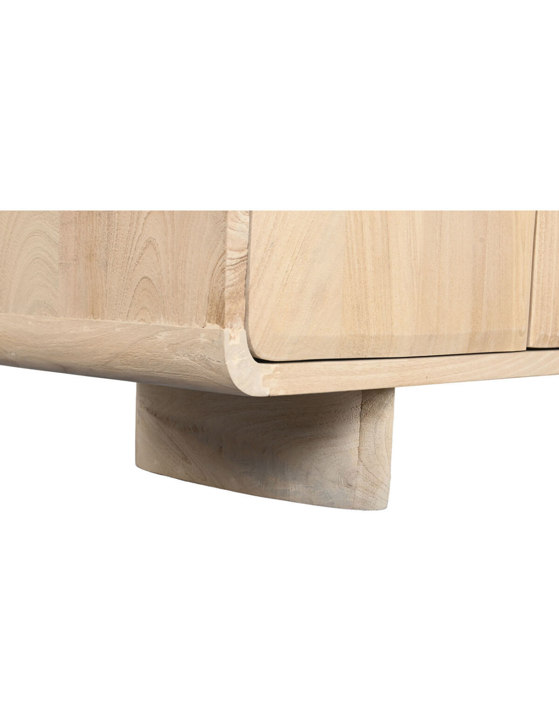 Grand Buffet africain Bas 4 portes Naturel Zelian