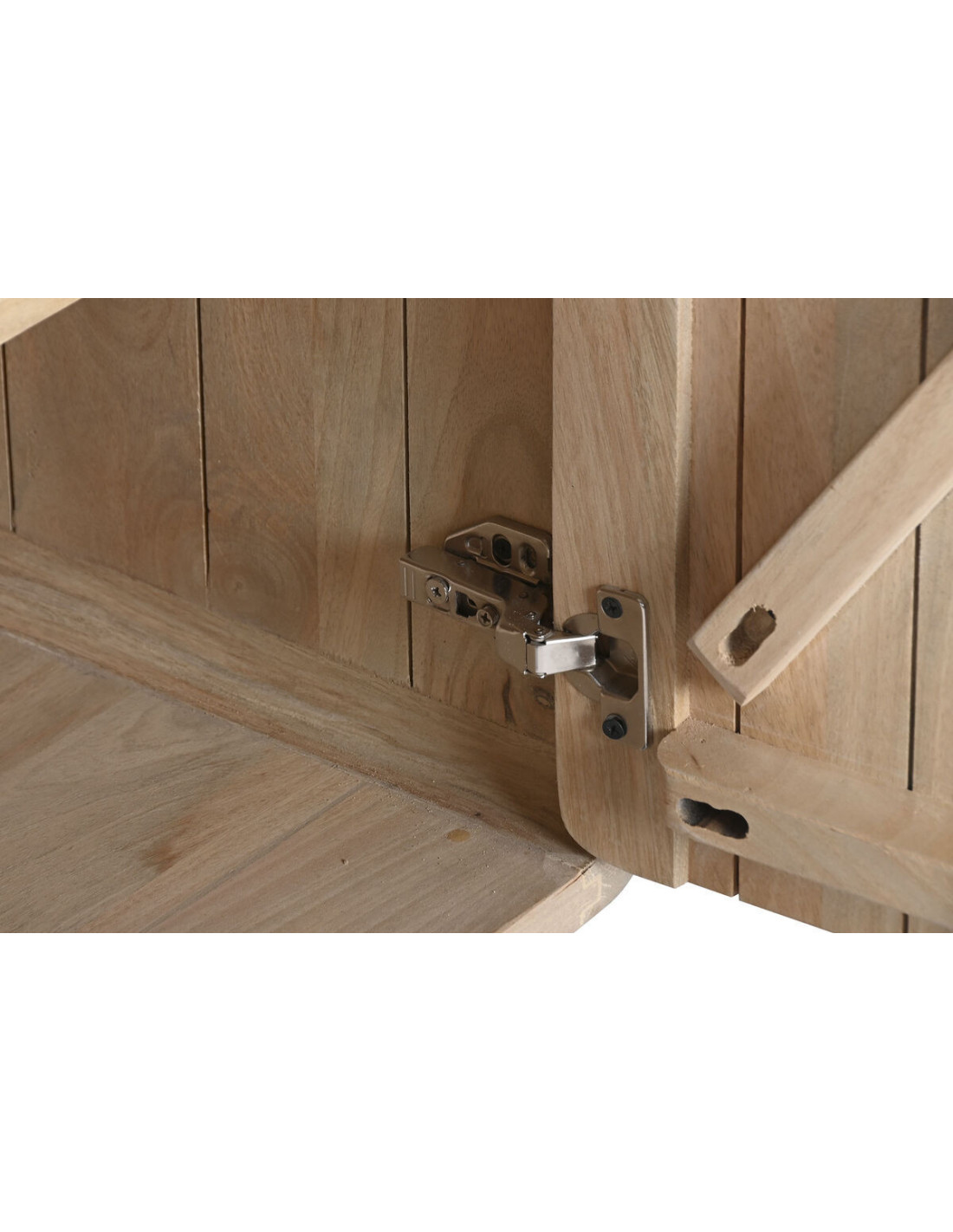 Grand Buffet africain Bas 4 portes Naturel Zelian