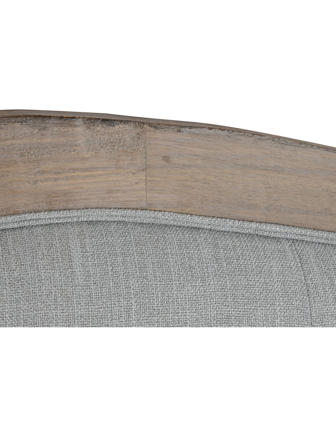 Tête de lit Rectangulaire 160x120 Capitonnée en Lin Gris clair Bois d ...
