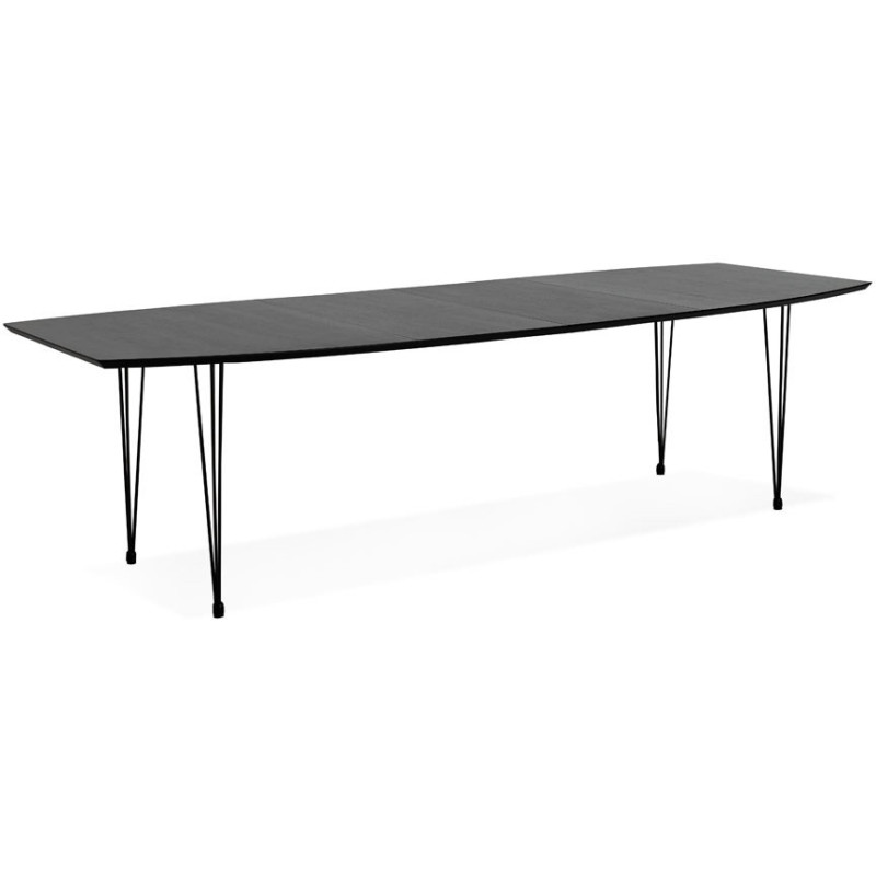 Table à manger design Extensible Rectangulaire 12 personnes en Bois ...