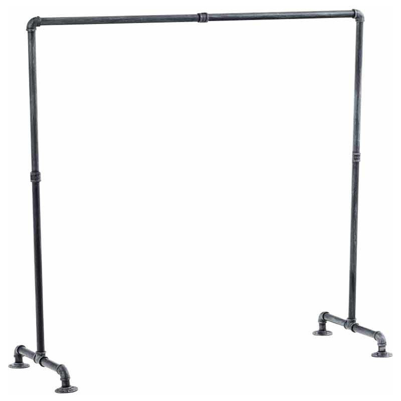 Porte vêtement design industriel 120 cm en Métal Argenté Nick