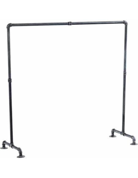 Porte vêtement design industriel 120 cm en Métal Argenté Nick
