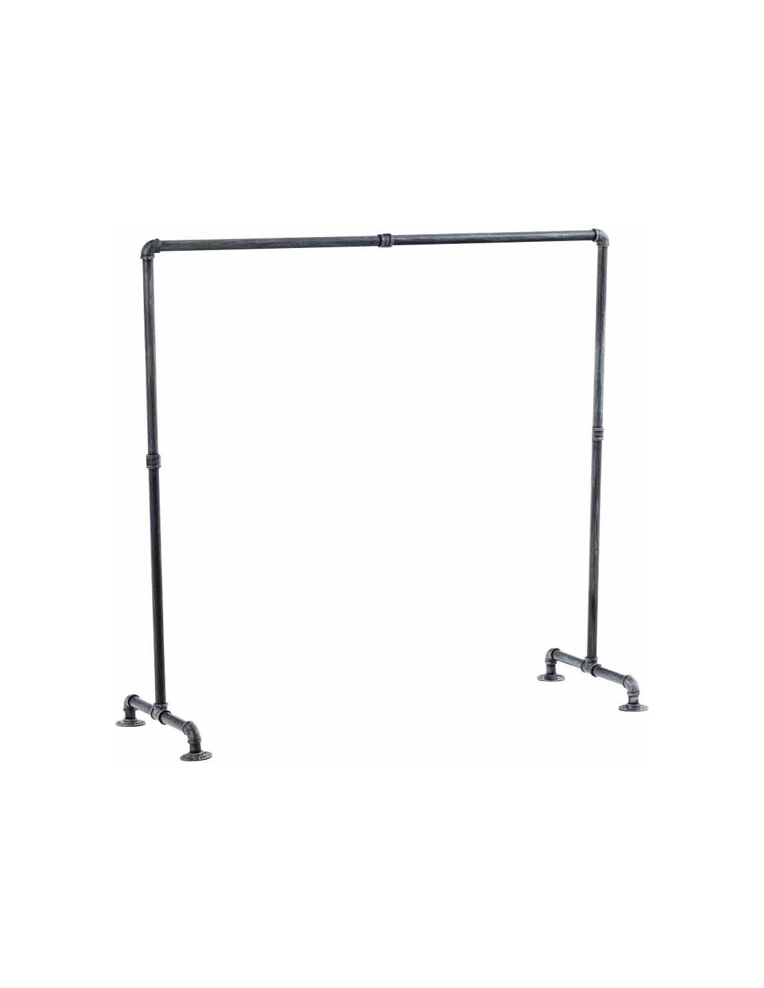Porte vêtement design industriel 120 cm en Métal Argenté Nick