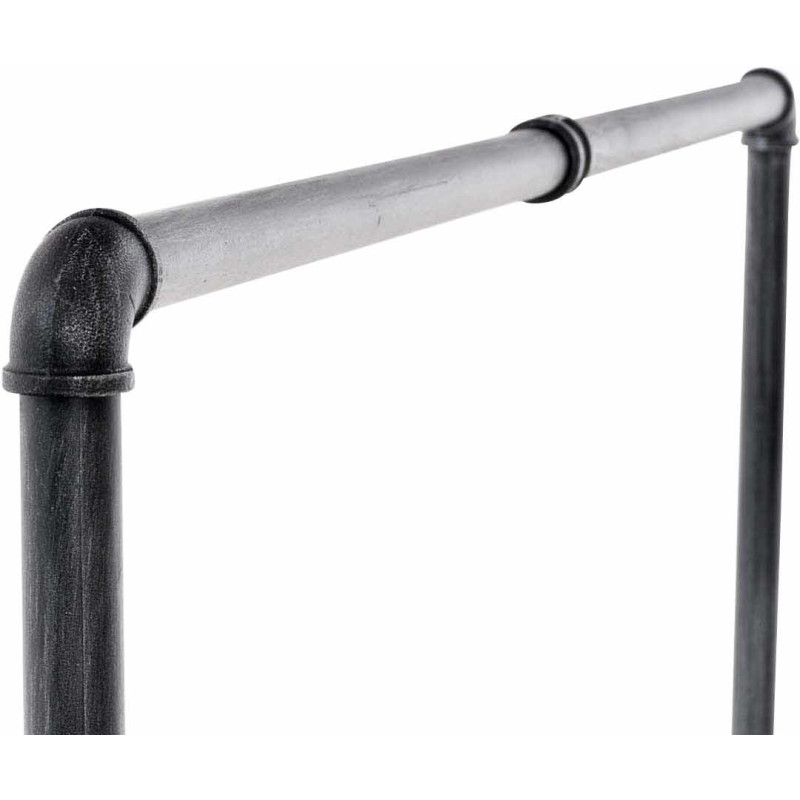 Porte vêtement design industriel 120 cm en Métal Argenté Nick