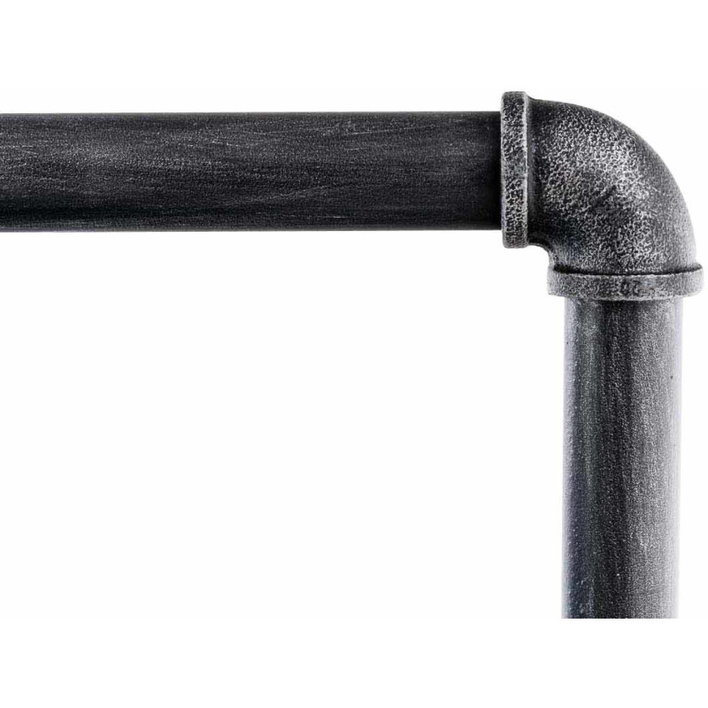 Porte vêtement design industriel 120 cm en Métal Argenté Nick