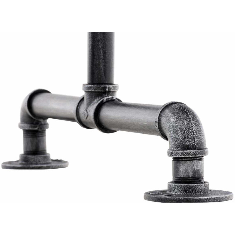 Porte vêtement design industriel 120 cm en Métal Argenté Nick