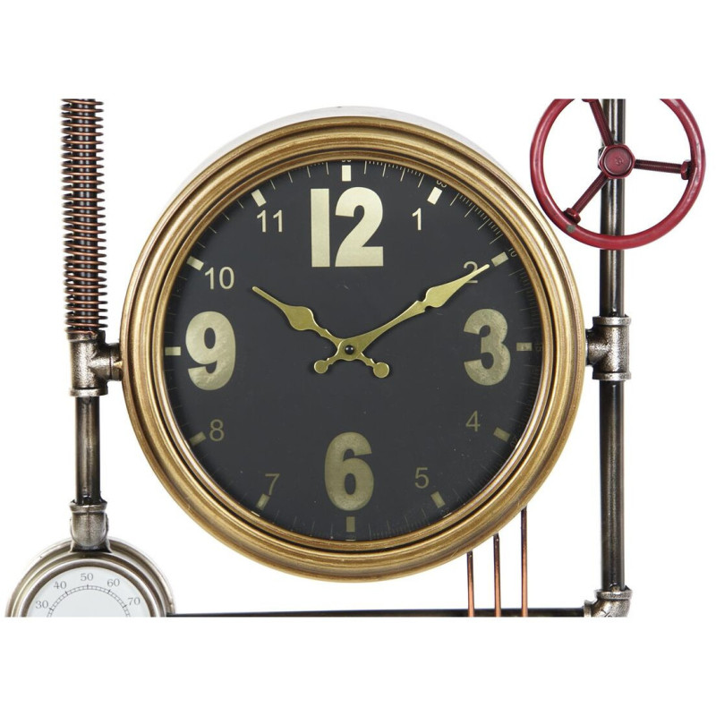 Horloge originale Murale Hauteur 70 cm Style industriel en Métal Doré ...