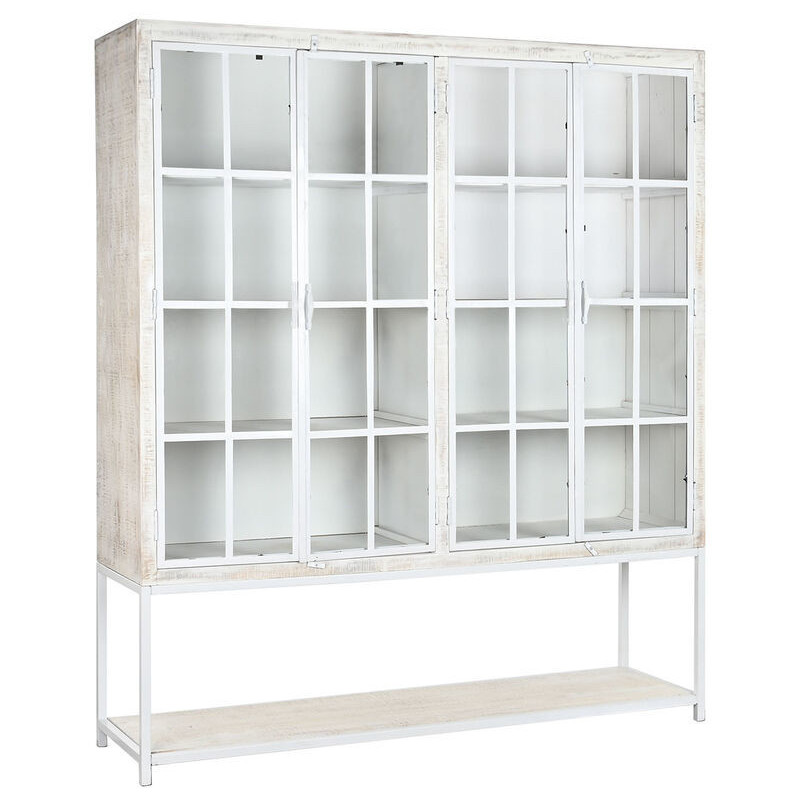 Buffet vaisselier moderne Haut 4 portes 1 étagère Bois de manguier ...