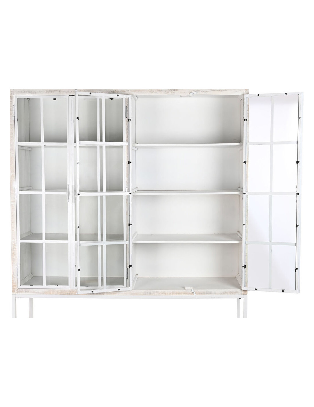 Buffet vaisselier moderne Haut 4 portes 1 étagère Bois de manguier ...
